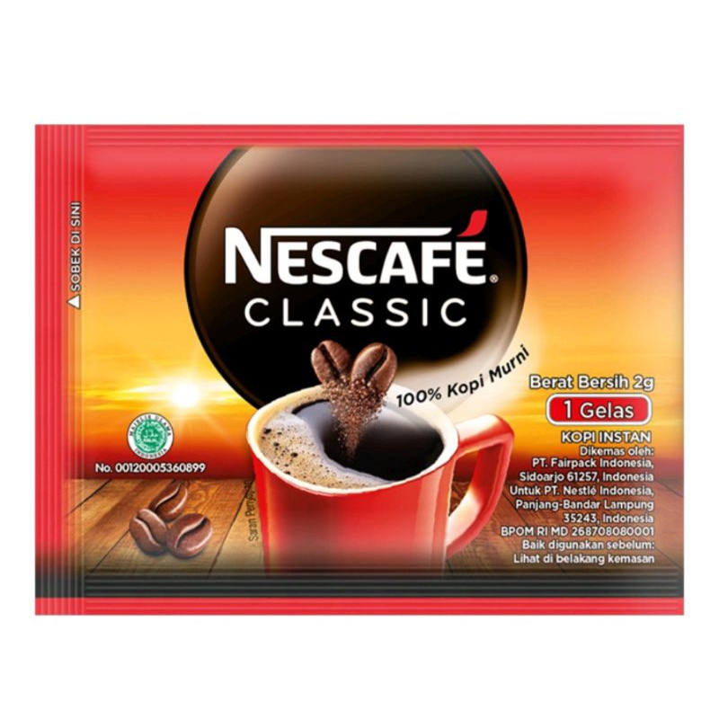 Jual NESCAFE KOPI INSTAN CLASIC ROBUSTA KOPI 10@2GRAM Renceng | Shopee ...