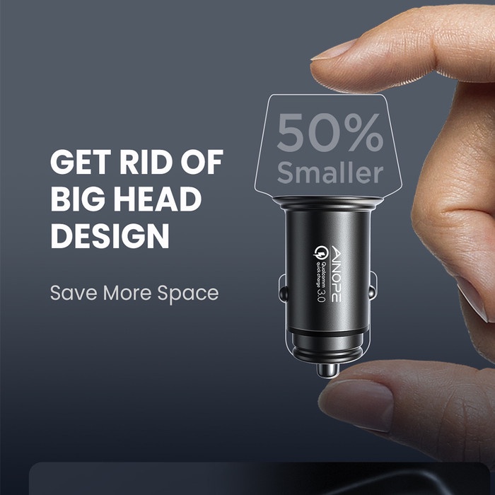 Jual MINI CAR ADAPTER - ROBOT RT-C07 Car Charger Colokan Mobil - 2 Port ...