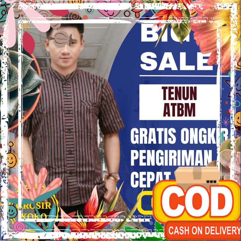 Jual Baju Adat Jawa Size M L XL Jumbo Premium Kemeja Surjan lurik ...