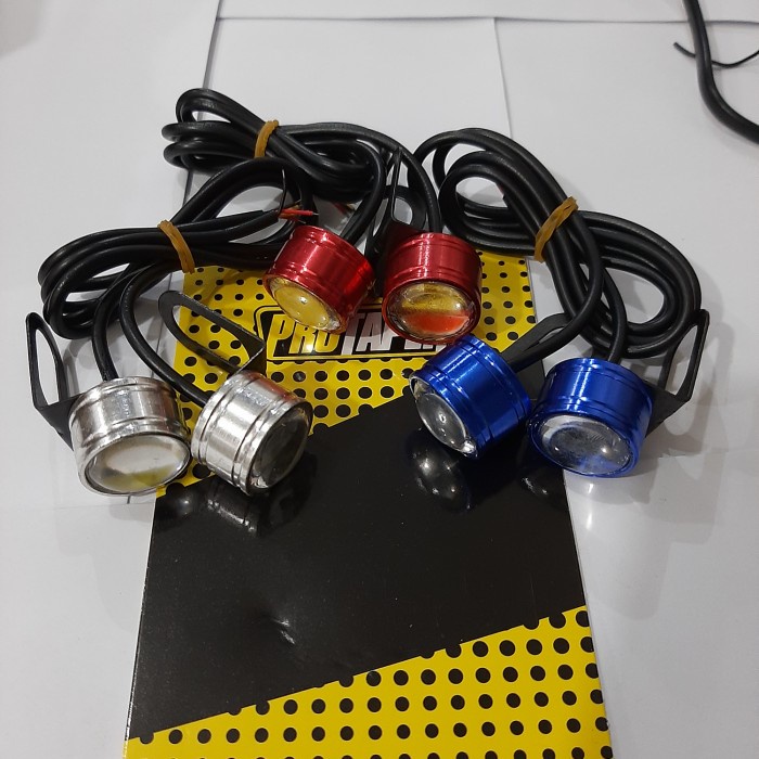 Jual Lampu LED mini Eagle Eyes mata elang strobo strobe kedip spion univers - Biru ready ...
