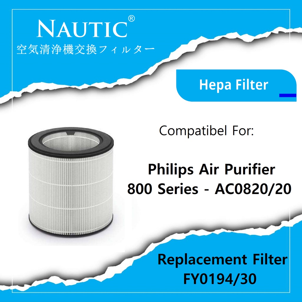 Jual Replacement HEPA Filter FY0194/30 untuk Air Purifier Philips 800 ...