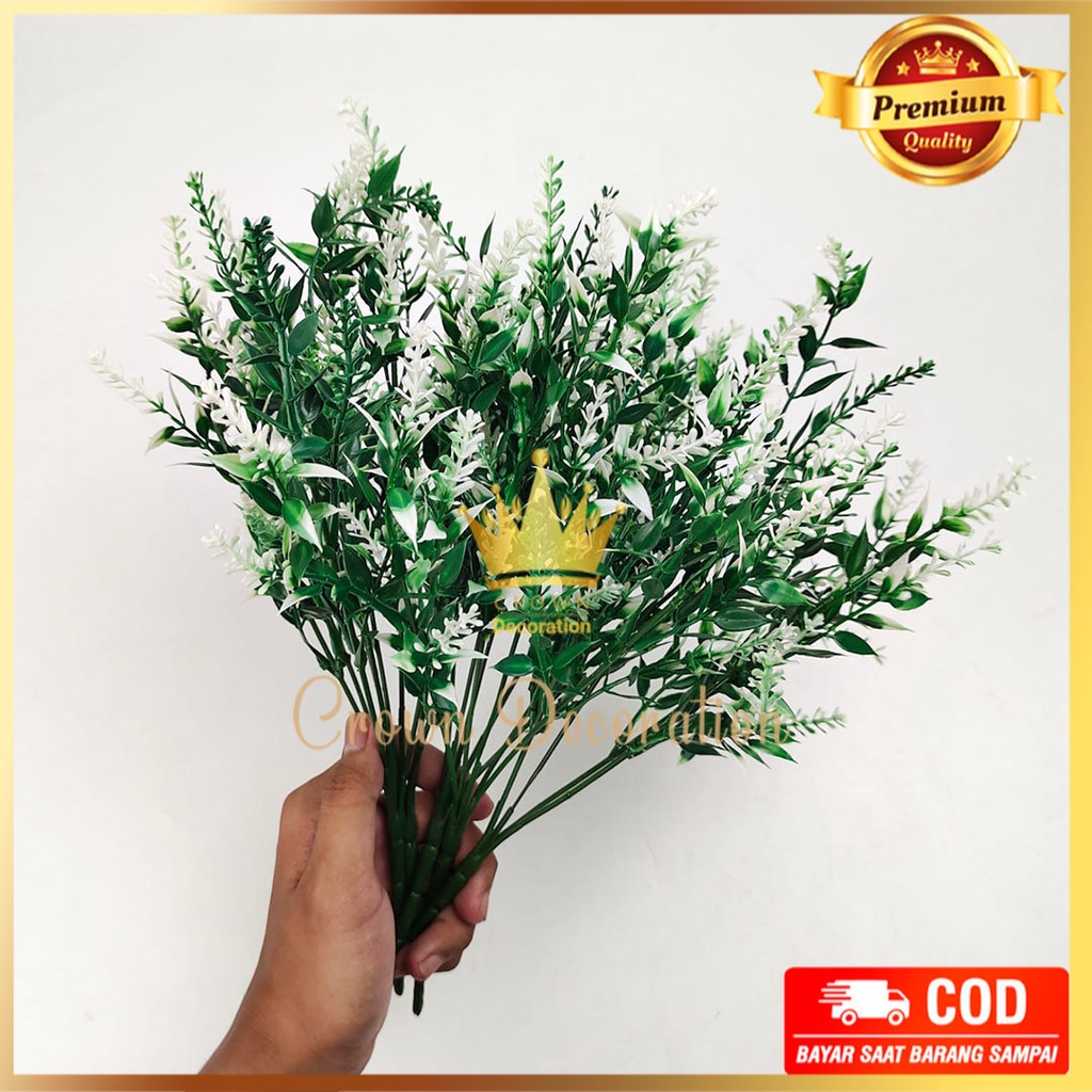 Jual Daun rumput Lavender ACC Semak Kilap Cabang 5 - Hiasan kamar ...