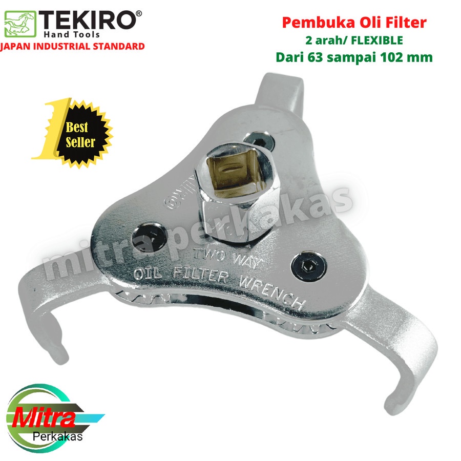 Jual Tekiro Kunci Pembuka Filter Oli Mobil 3 Kaki / Oil Filter Removing ...