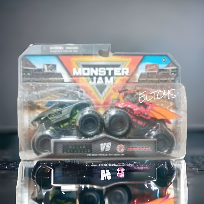 Jual Toy Child monster trucks alien invasion vs dragonoid original ...