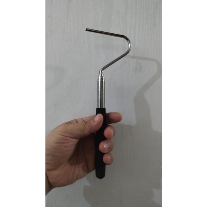 Jual 100cm NEW Snake Hook Tongkat Ular Retractable Black Stainless ...