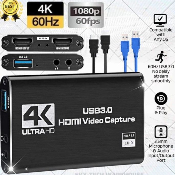 Jual HDMI VIDEO CAPTURE USB 3.0 UHD 4K WITH AUDIO - Loop Basic | Shopee ...