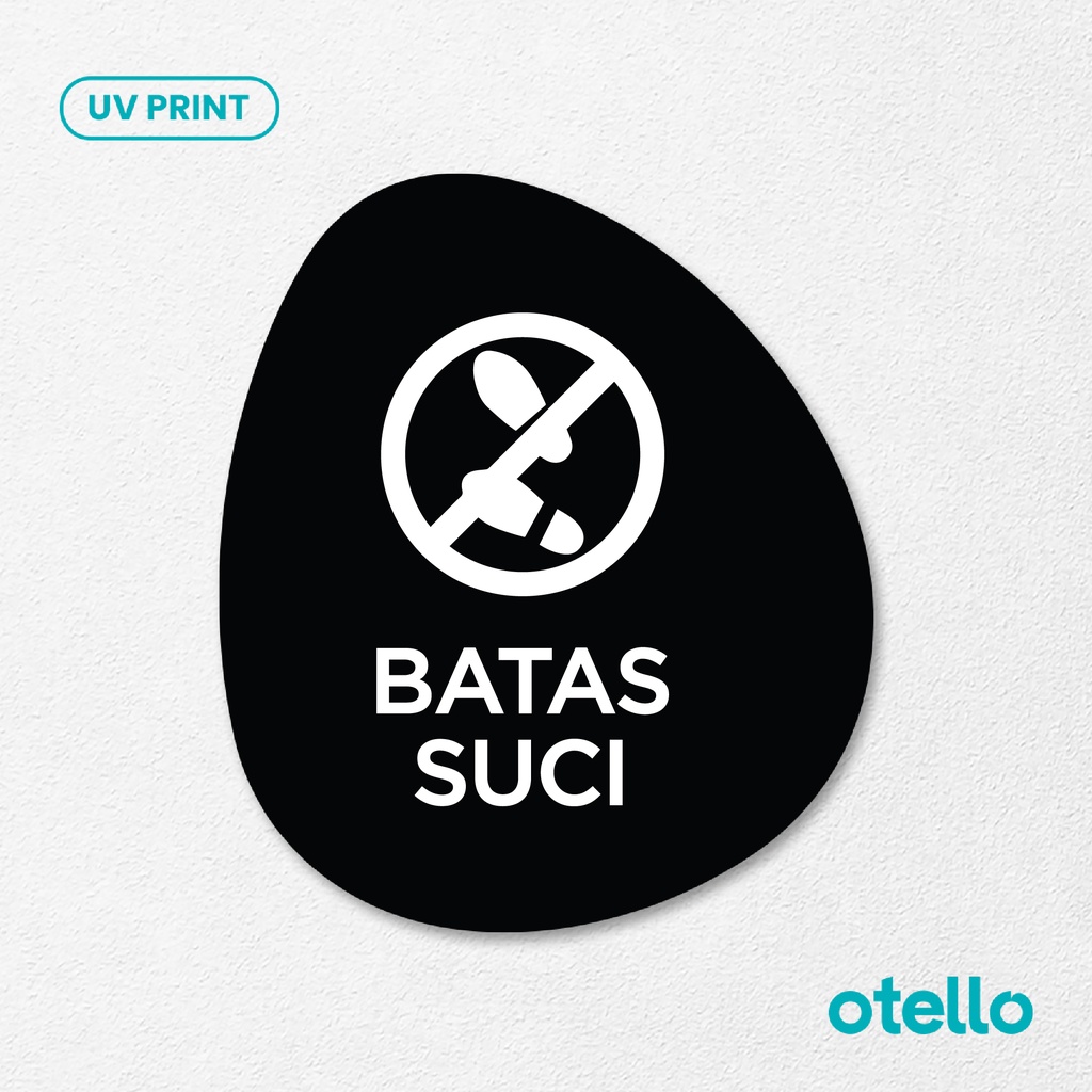 Jual Batas Suci Signage Board Akrilik Tempel Dinding Papan Acrylic Sign ...