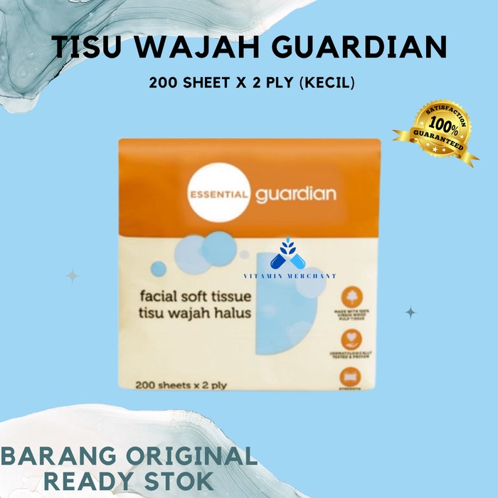 Jual Tisu wajah / Facial Tissue Guardian 200 sheet x 2 ply (Kecil) | Shopee Indonesia