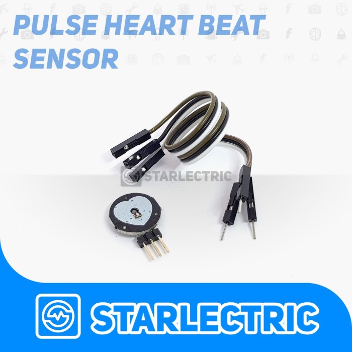Jual Sensor Detak Jantung Pulse Heart Sensor Rate Analog Modul | Shopee ...