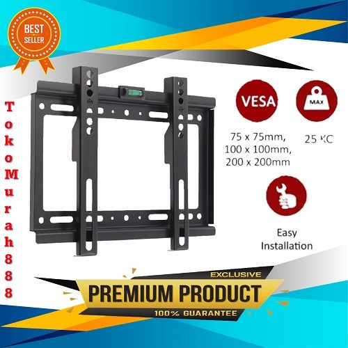 Jual BRACKET TV LED/BRACKET TV 14 s/d 42 inch/Bracket TV TEGAK | Shopee ...