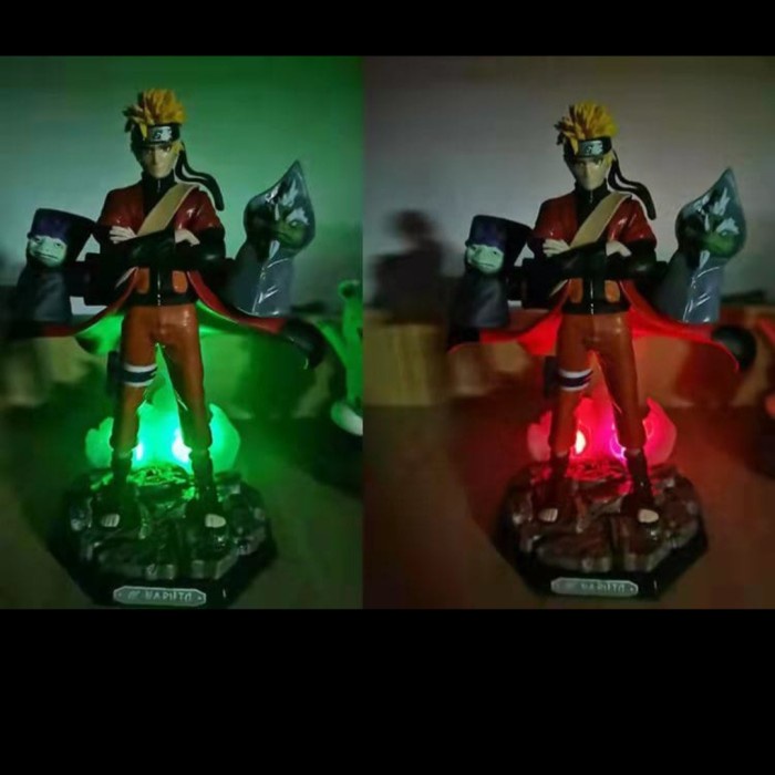 Jual Naruto Shippuden Sage Mode With Shima Fukasaku Elder Frog Figure ...