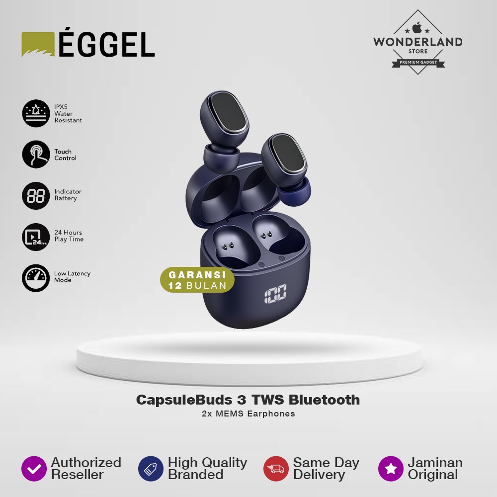 Jual Eggel CapsuleBuds TWS Earphone Headset Bluetooth Low Latency ...