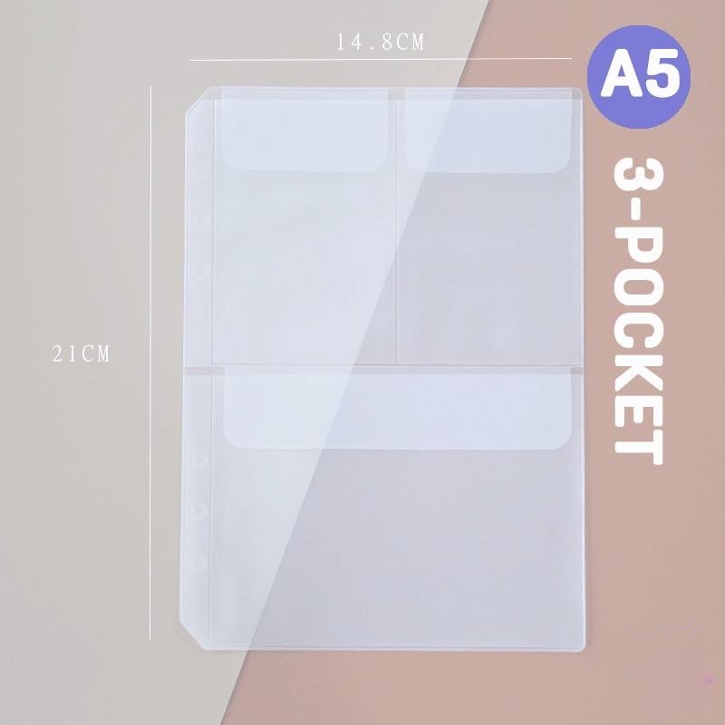Jual A6 A5 Binder Pocket Kantong / Ziplock bag / Pouch / Zipper PVC Diary Notebook 6 Ring ...