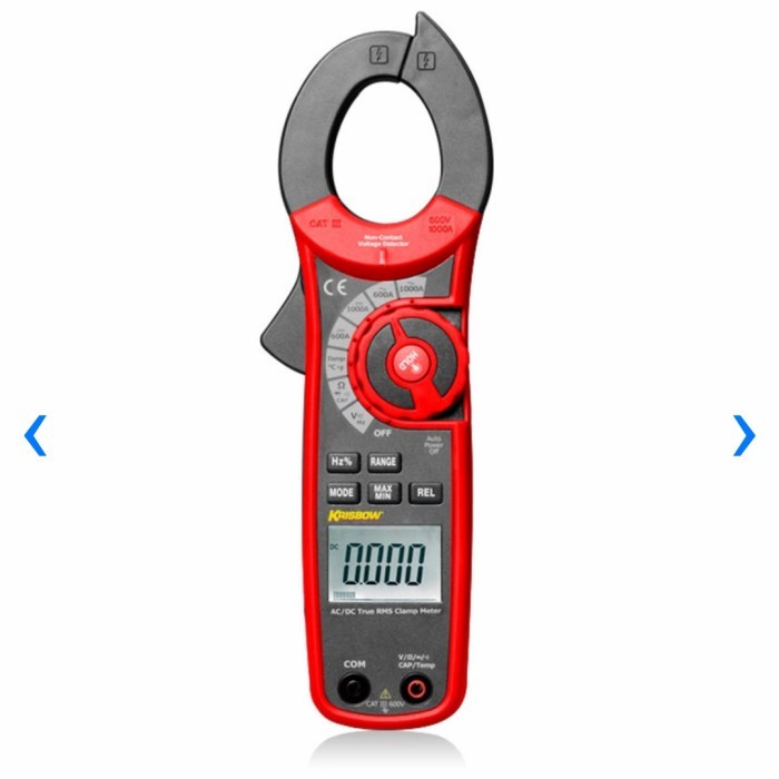 Jual Krisbow Clamp Meter Ac/dc Pro True Rms 1000 A Original Best ...