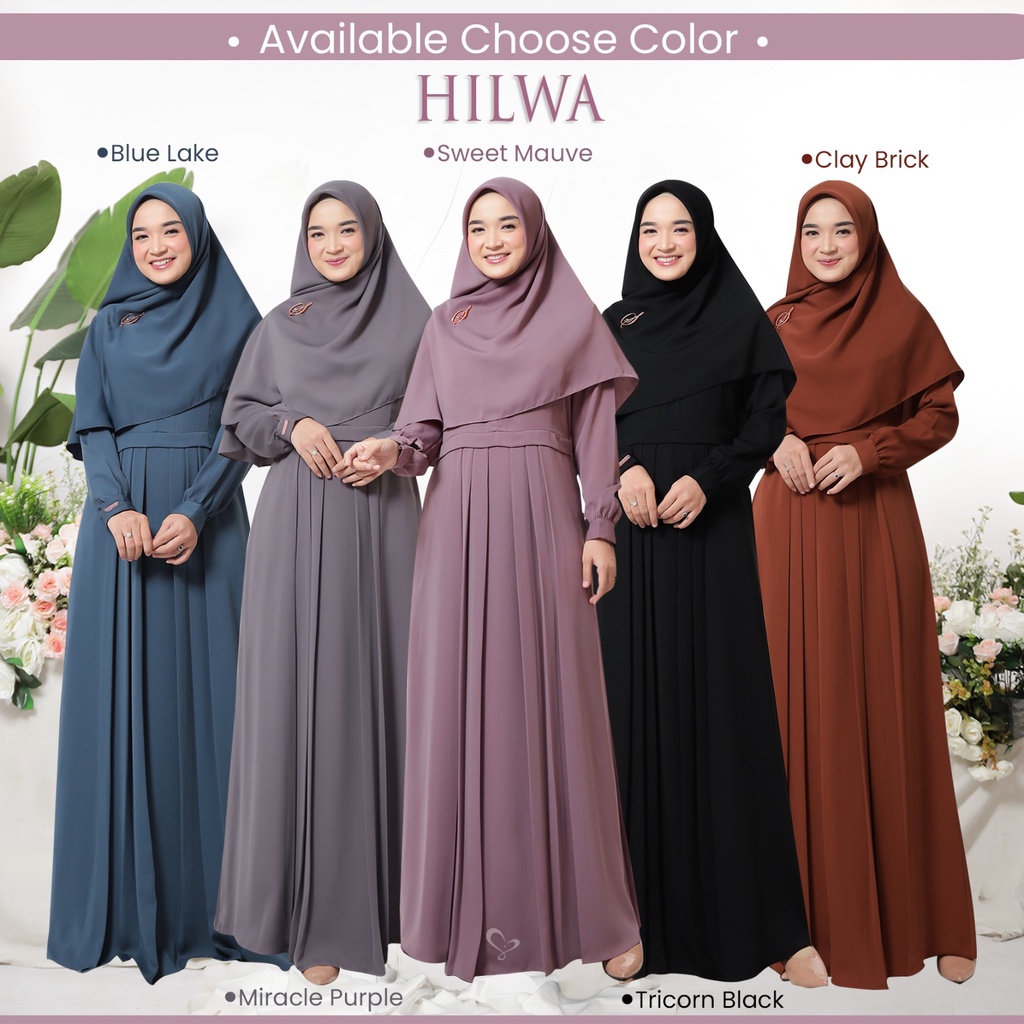 Jual Hilwa Dress only by Salvina Hijab | Shopee Indonesia