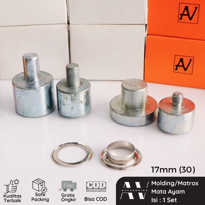 Jual AVACC Molding Matras Matros Mata Ayam Eyelet 17mm 30 Dinamo Manual ...