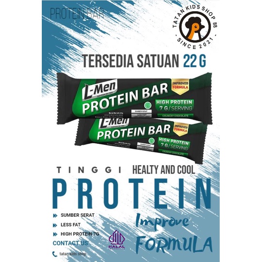 Jual L Men Protein Bar 22gr Crunchy Chocolate Whey Protein Cemilan ...
