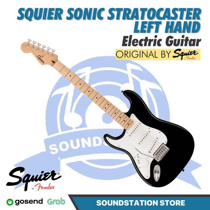 Jual Squier Sonic Stratocaster Left-Handed Electric Guitar - Gitar ...