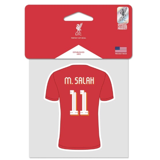 Jual Liverpool FC M. Salah 4x4 Jersey Decal Sticker, Stiker LFC ...