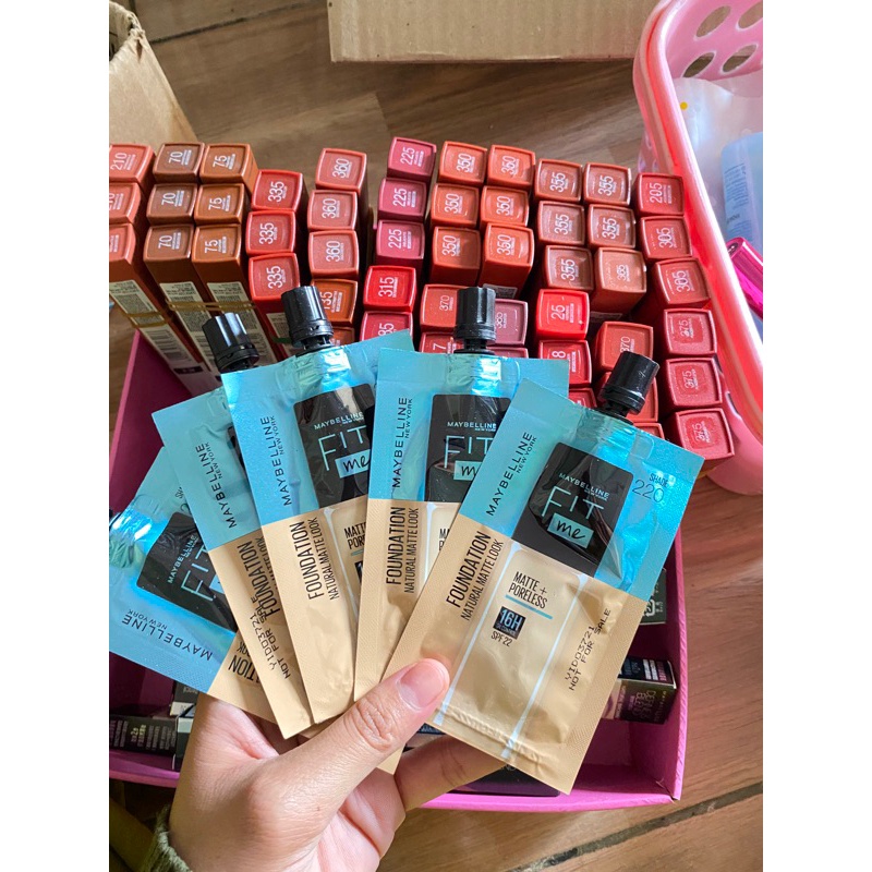 Jual Maybelline FIT me! Matte + Poreless Foundation Sachet 5 ml(Exp ...
