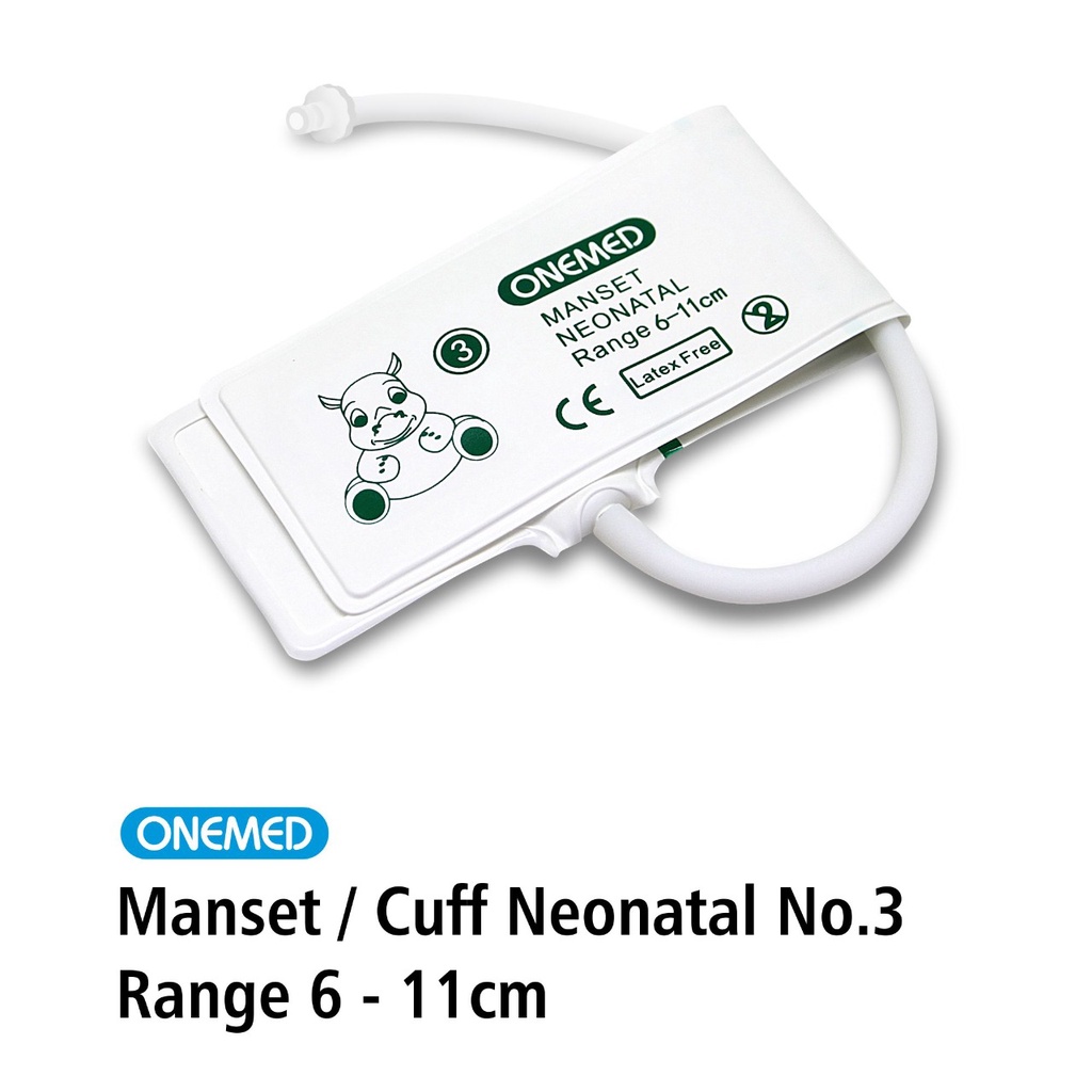 Jual Manset Cuff NIBP Neonatal Disposable Pasien Monitor Neonate OneMed ...