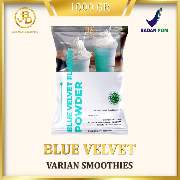 Jual [Powder Drink]Aneka Rasa Bubuk Minuman Premium Blue Velvet 1Kg ...