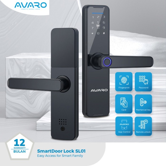 Jual AVARO SL01 Smart Door Lock Kunci Pintu Digital Smart Lock Door Lock | Shopee Indonesia