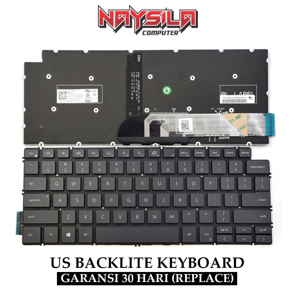 Jual Original US Backlit Keyboard for Dell Inspiron 14 5406 2-in-1 ...