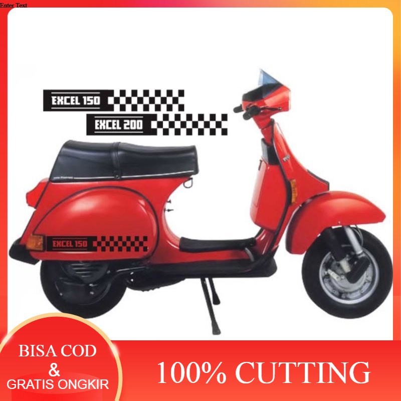 Jual STICKER VESPA P150XE VESPA EXCEL 150 VESPA EXCEL 200 STICKER ...