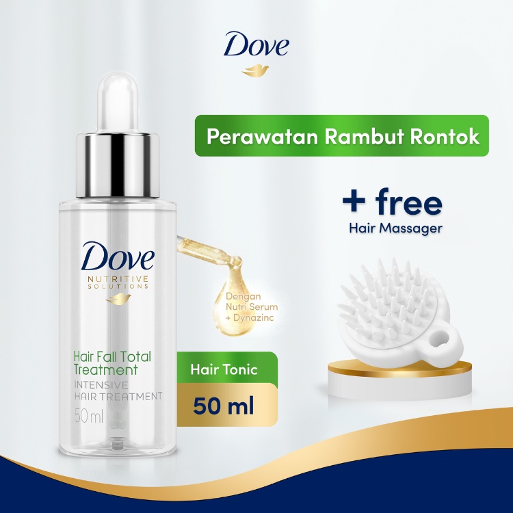Jual Buy Dove Hair Tonic 50ml FREE Hair Massager | Shopee Indonesia