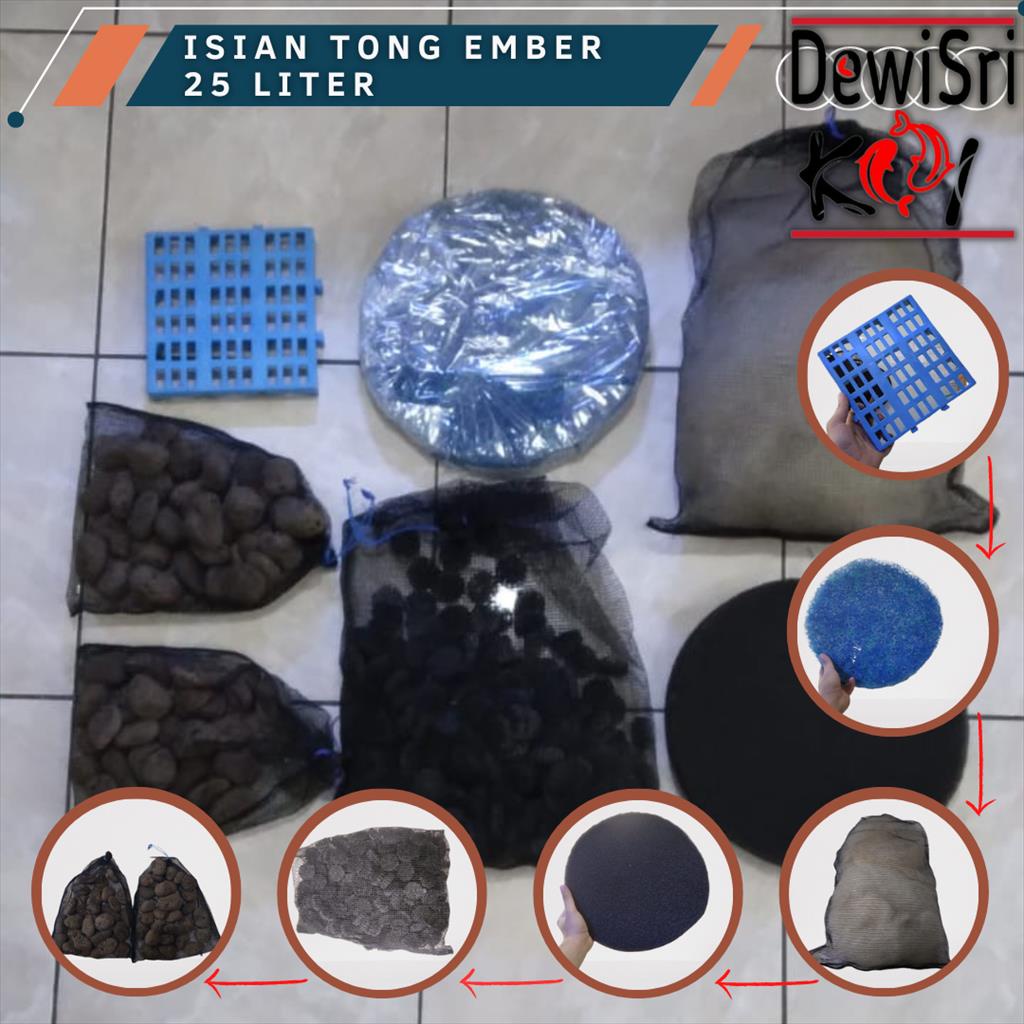 Jual ISIAN TONG FILTER 25 LITER KOLAM IKAN KOI | Shopee Indonesia