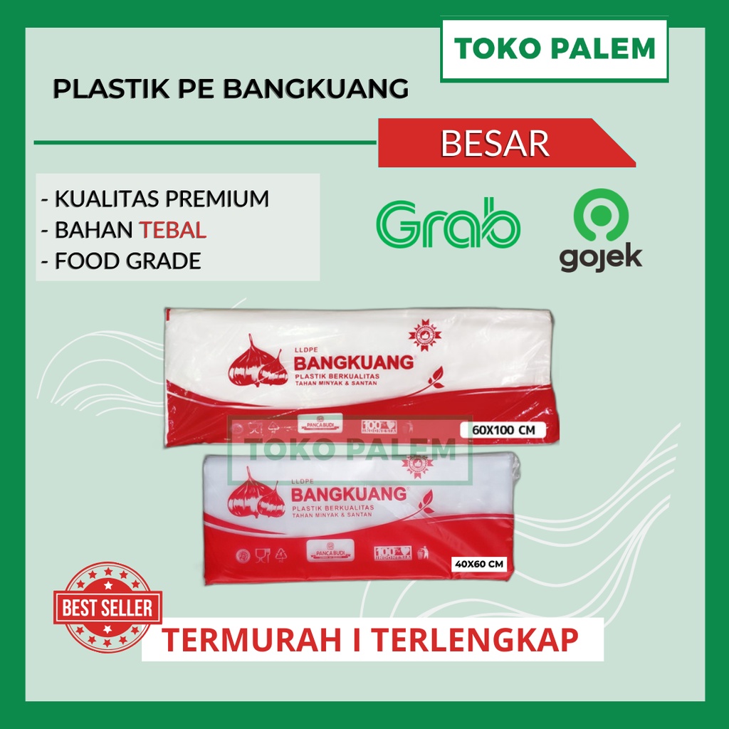 Jual Plastik PE Bangkuang Ukuran Lengkap | kantong kiloan | plastik ...