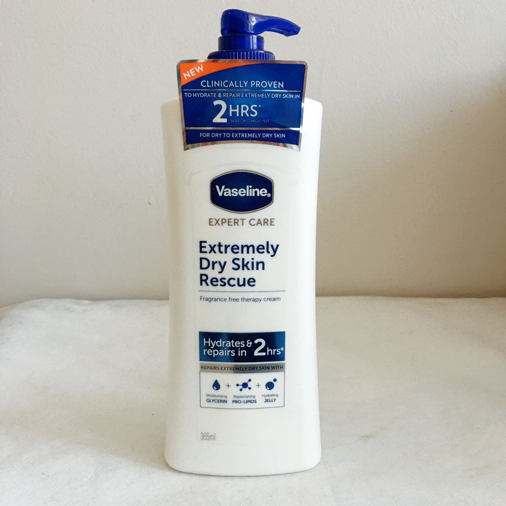 Jual Vaseline Expert Care Extremely Dry Skin Rescue Lotion 365ml