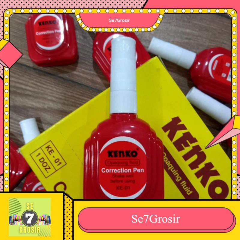 Jual TIP EX CAIR KENKO MERAH BESAR, COCOK UNTUK KEPERLUAN SEKOLAH DAN ...
