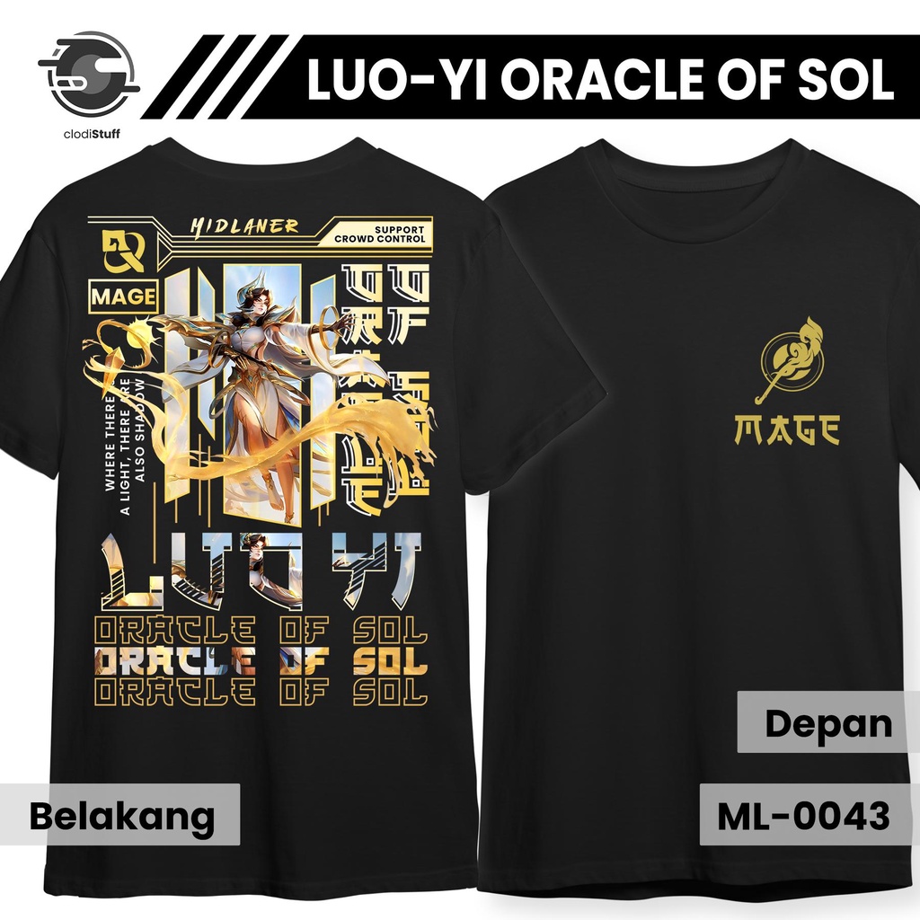 Jual Kaos LUO YI ORACLE OF SOL EPIC SKIN Mobile Legends Baju Distro ...