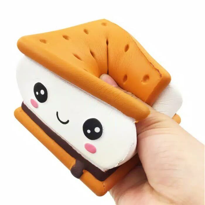 Jual Mainan Murah Skuisi Squishy Roti Waffel Coklat Squisi Koleksi Anak ...