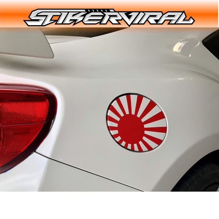 Jual Sticker Stiker mobil fuel Tutup Bensin Bendera jdm racing sun ...