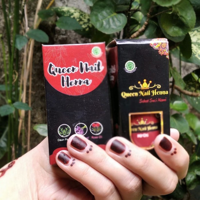 Jual Queen Nail Henna Botol Square 10ml Mirchi - 5 ml | Shopee Indonesia