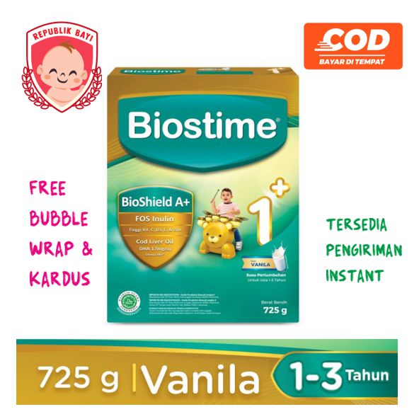 Jual Biostime 3+ Vanila Vanilla 725gr Susu Formula Bayi Murah Free Dus ...