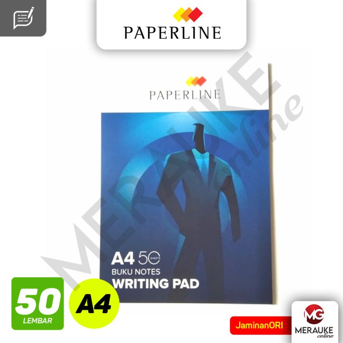 Jual Paperline Buku Seminar / Writing Pad / Block Noted A4 50 Lembar ...