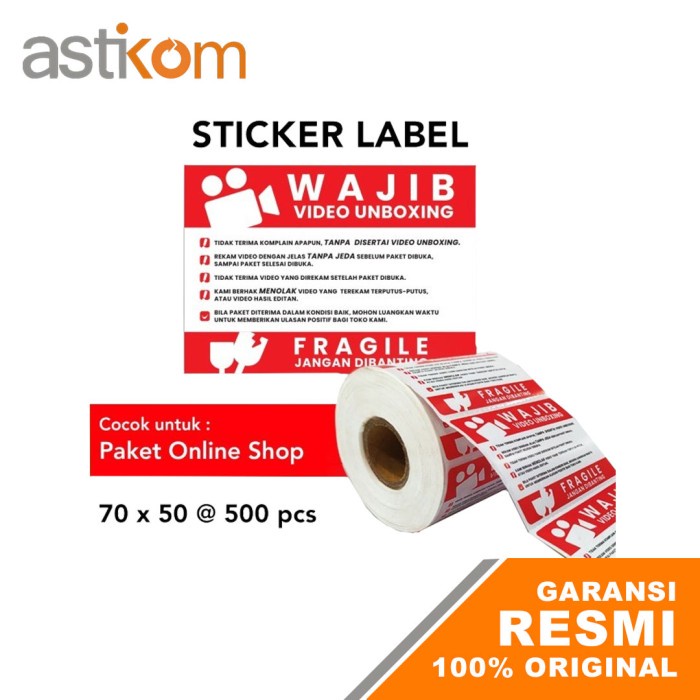 Jual Label Stiker Unboxing Blueprint 70x50mm 500pcs | Shopee Indonesia