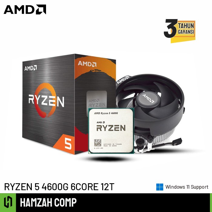 Jual AMD RYZEN 5 4600G BOX WITH COOLER | Shopee Indonesia