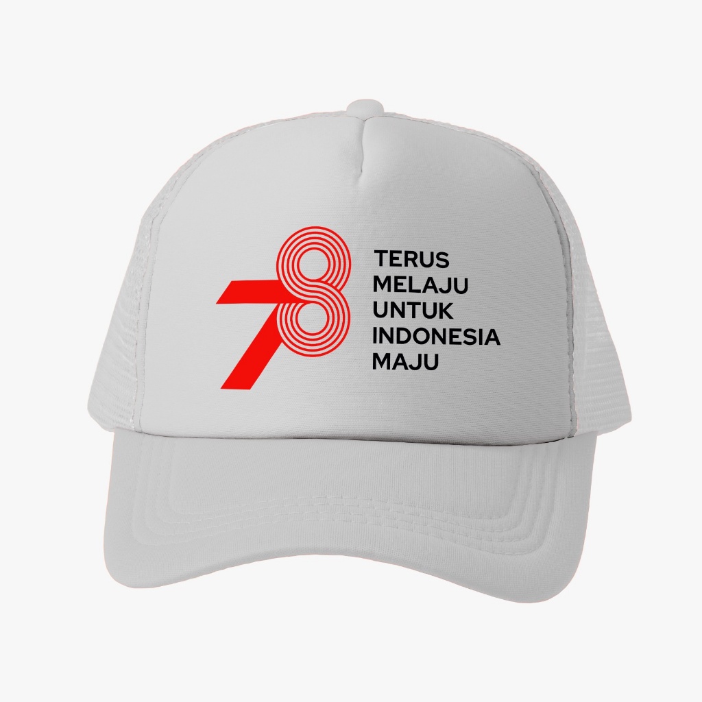 Jual Topi Trucker Motif Dirgahayu Republik Indonesia 78th | Topi ...
