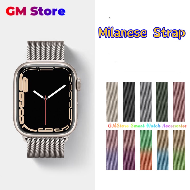 Jual Milanese Loop Strap For Apple Watch Ultra 2 Ultra Series 9 8 7 6 ...