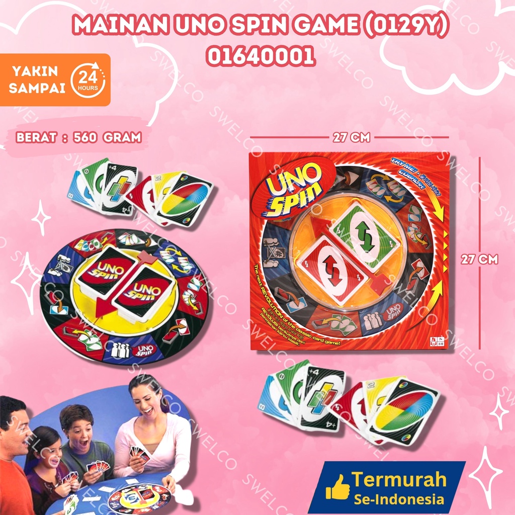 Jual Mainan UNO SPIN - Kartu Uno Spin - Playing Card Game (0129Y ...