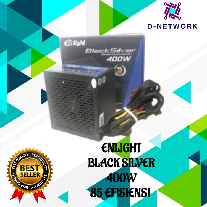 Jual power supply 400 watt enlight 85+ EFISIENSI bronze 400watt psu ...