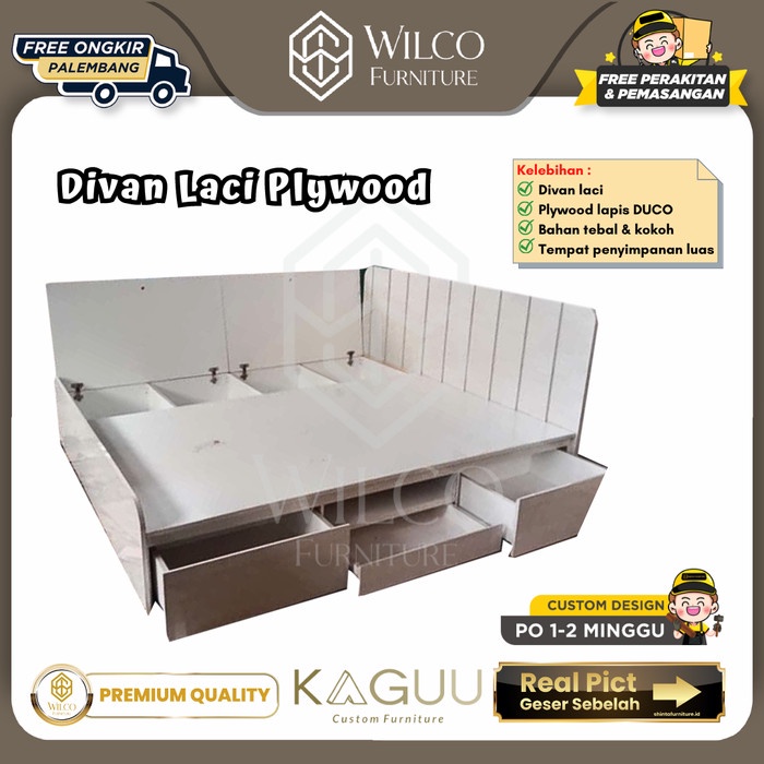 Jual Divan Laci Plywood Custom By Kaguu / Divan Sandaran Duco Modern ...