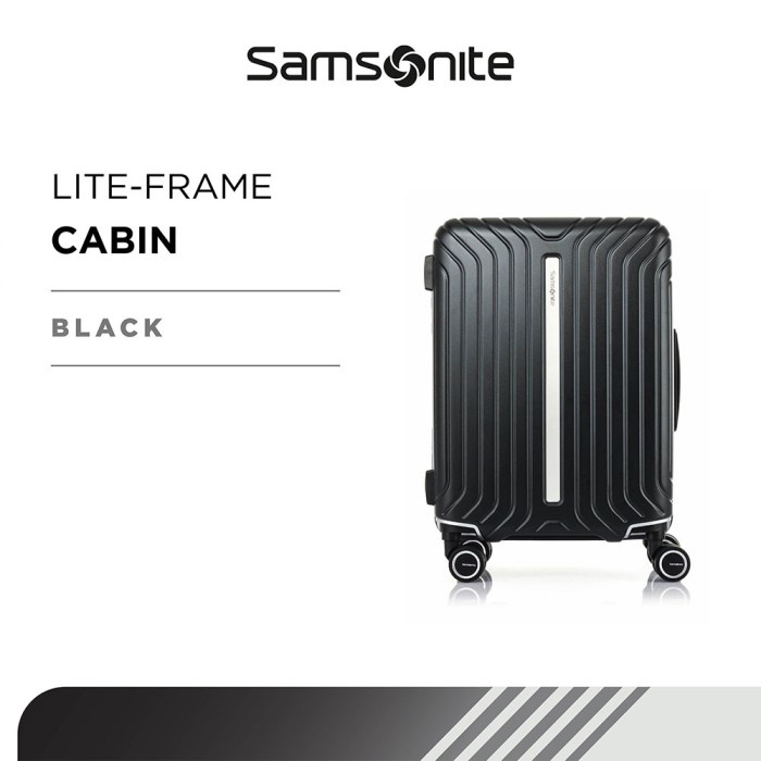 Jual Samsonite Koper Hardcase Lite-Frame Cabin 20 Inch - Black | Shopee ...