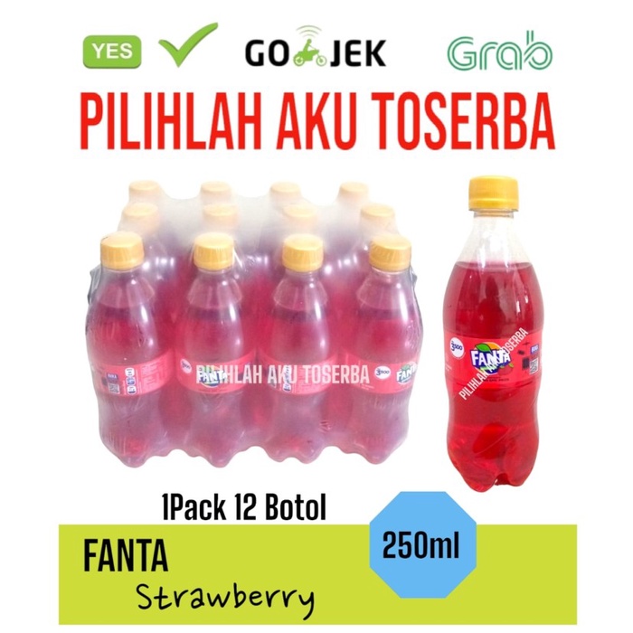 Jual Fanta Strawberry MINI Botol Pet Imut - ( HARGA 1 PACK ISI 12 ) | Shopee Indonesia