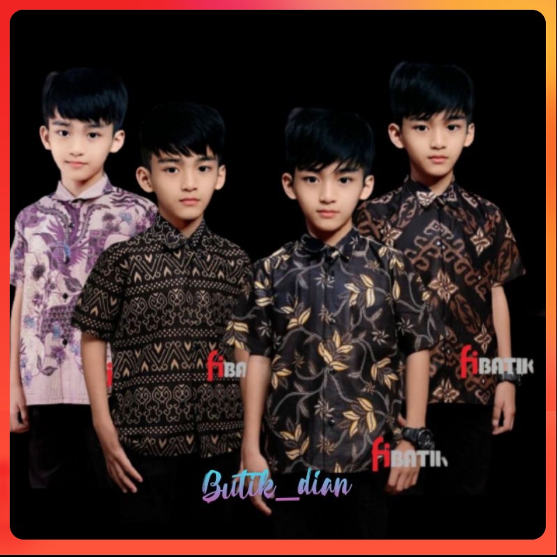 Jual Kemeja Batik Anak-batik anak -baju batik anak laki laki umur 2-12 ...